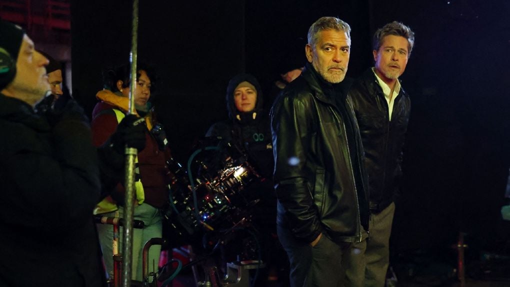 Brad Pitt et George Clooney tournent leur sixième film ensemble, et les ...