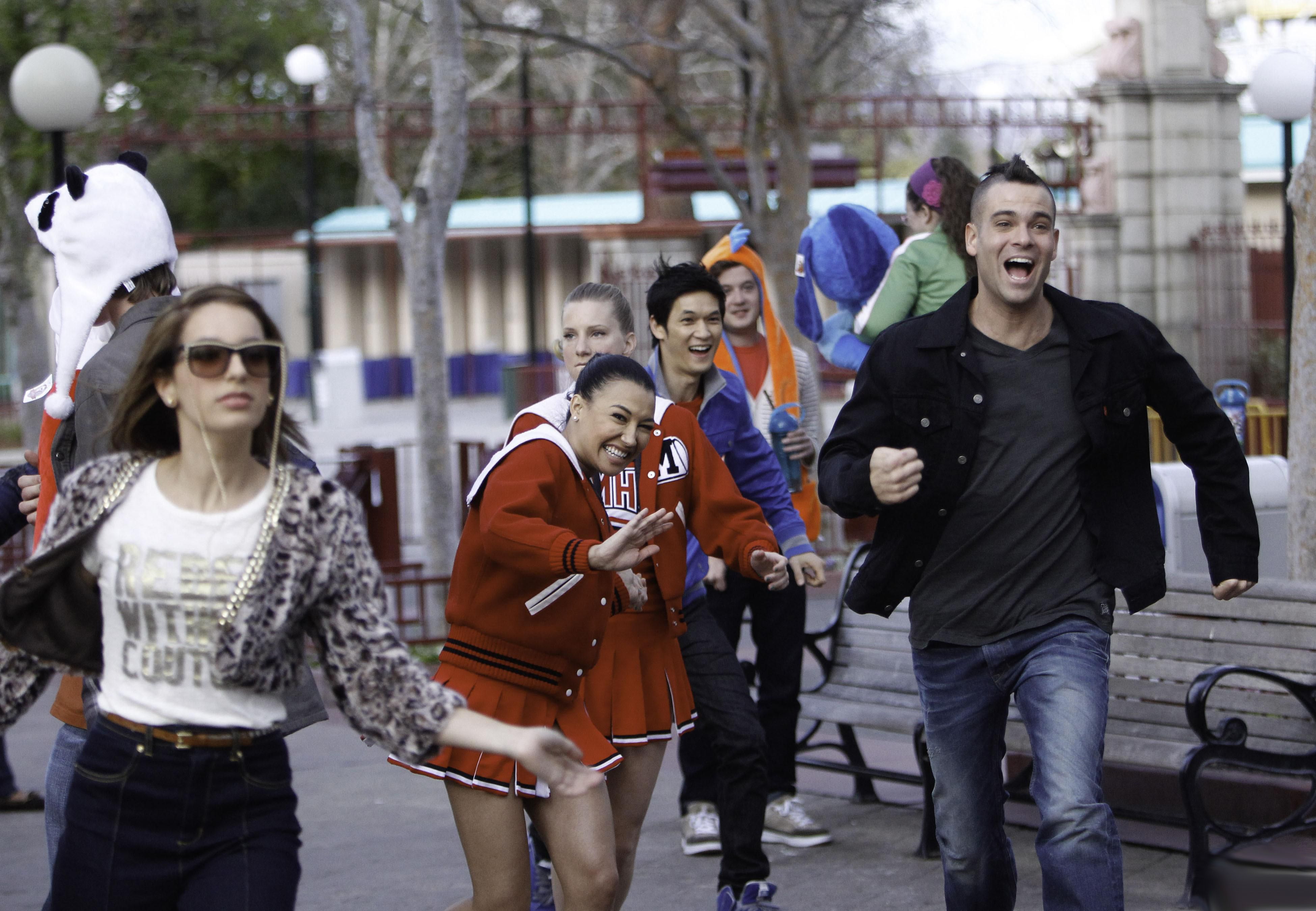 Glee : Glee : Photo Vanessa Lengies, Naya Rivera, Mark Salling, Harry ...