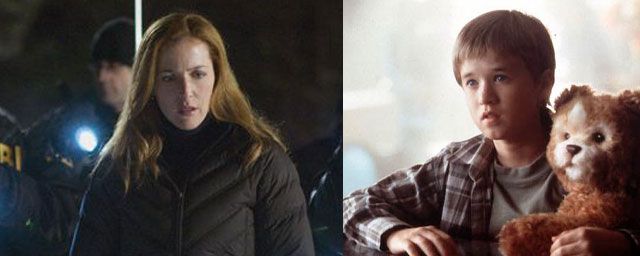 Gillian Anderson et Haley Joel Osment dans le film de SF "I'll follow ...