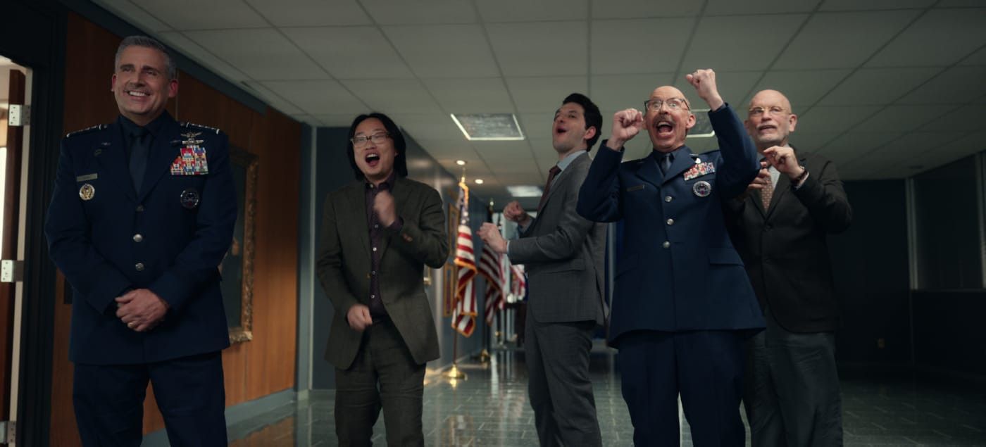 Space Force : Photo Jimmy O. Yang, Ben Schwartz, Don Lake, John Malkovich, Steve Carell - 12 sur ...