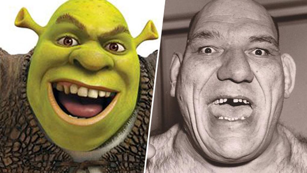 34 héros animés inspirés par de vraies personnes: Shrek, inspiré par ...