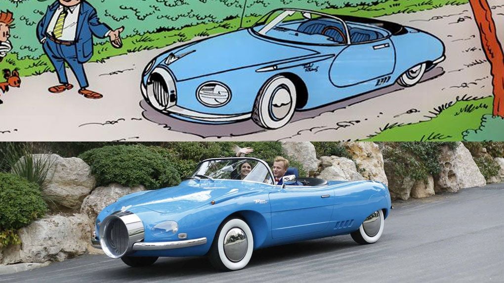 Two cars from André Franquin's series Spirou et Fantasio, published by ...