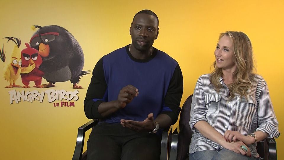 Vidéo interview pour Angry Birds - Le Film : Omar Sy / Audrey Lamy : l ...
