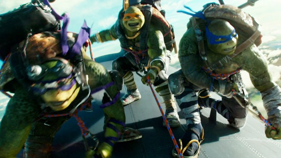 Extrait du film Ninja Turtles 2 - Ninja Turtles 2 - EXTRAIT VOST "Saut ...